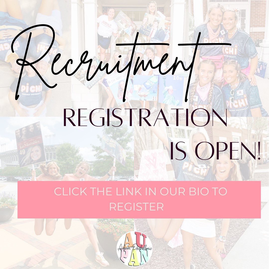 Panhellenic Recruitment Registration Now Open | Auburn Family Portal