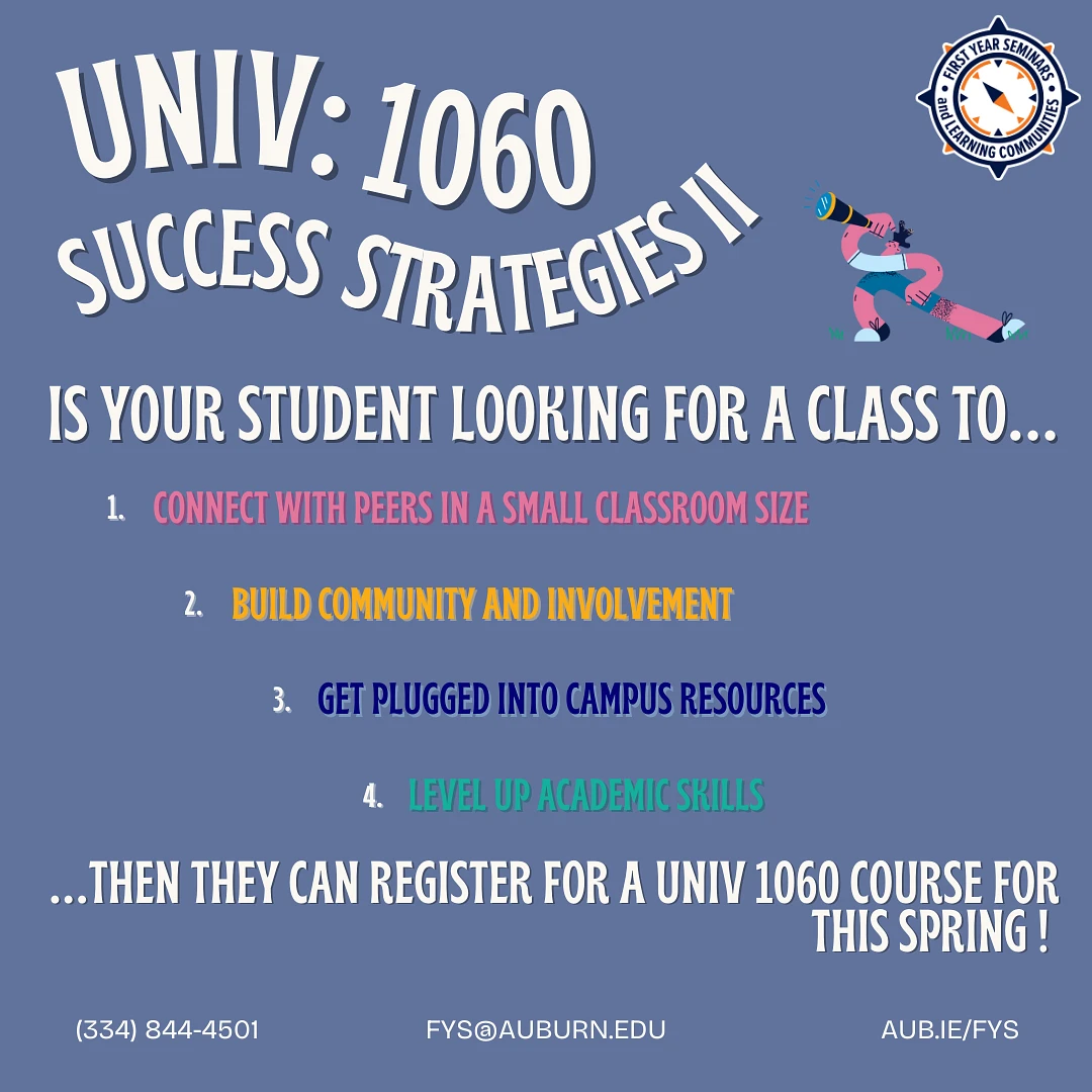 Success Strategies for Your Student | Auburn Family Portal