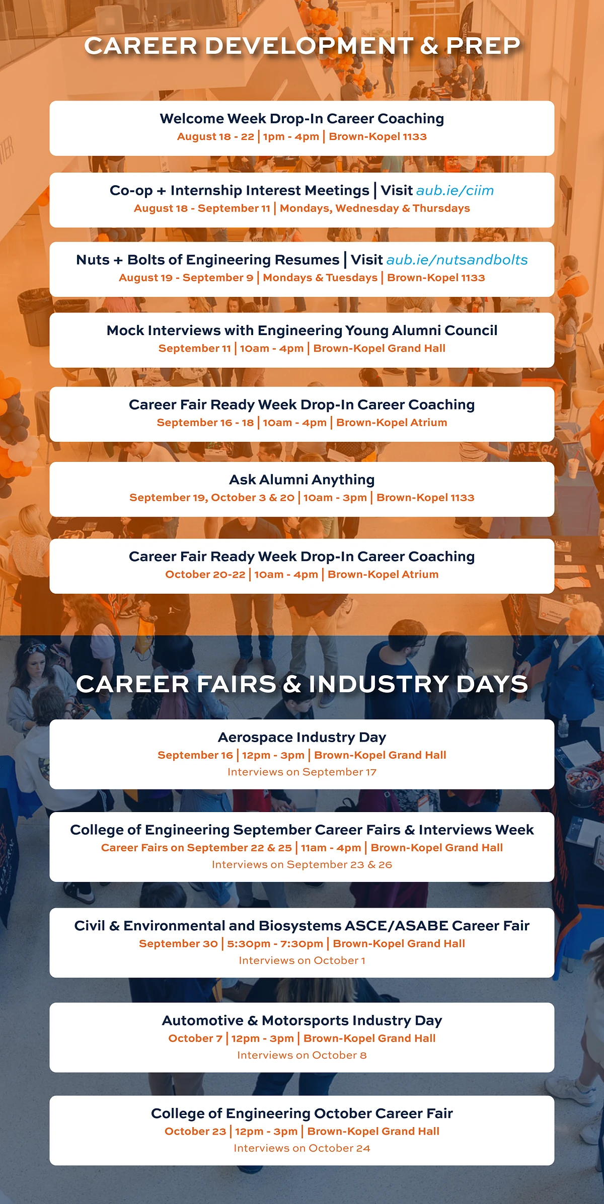 Engineering Career Fairs, Interview Days, | Auburn Family Portal